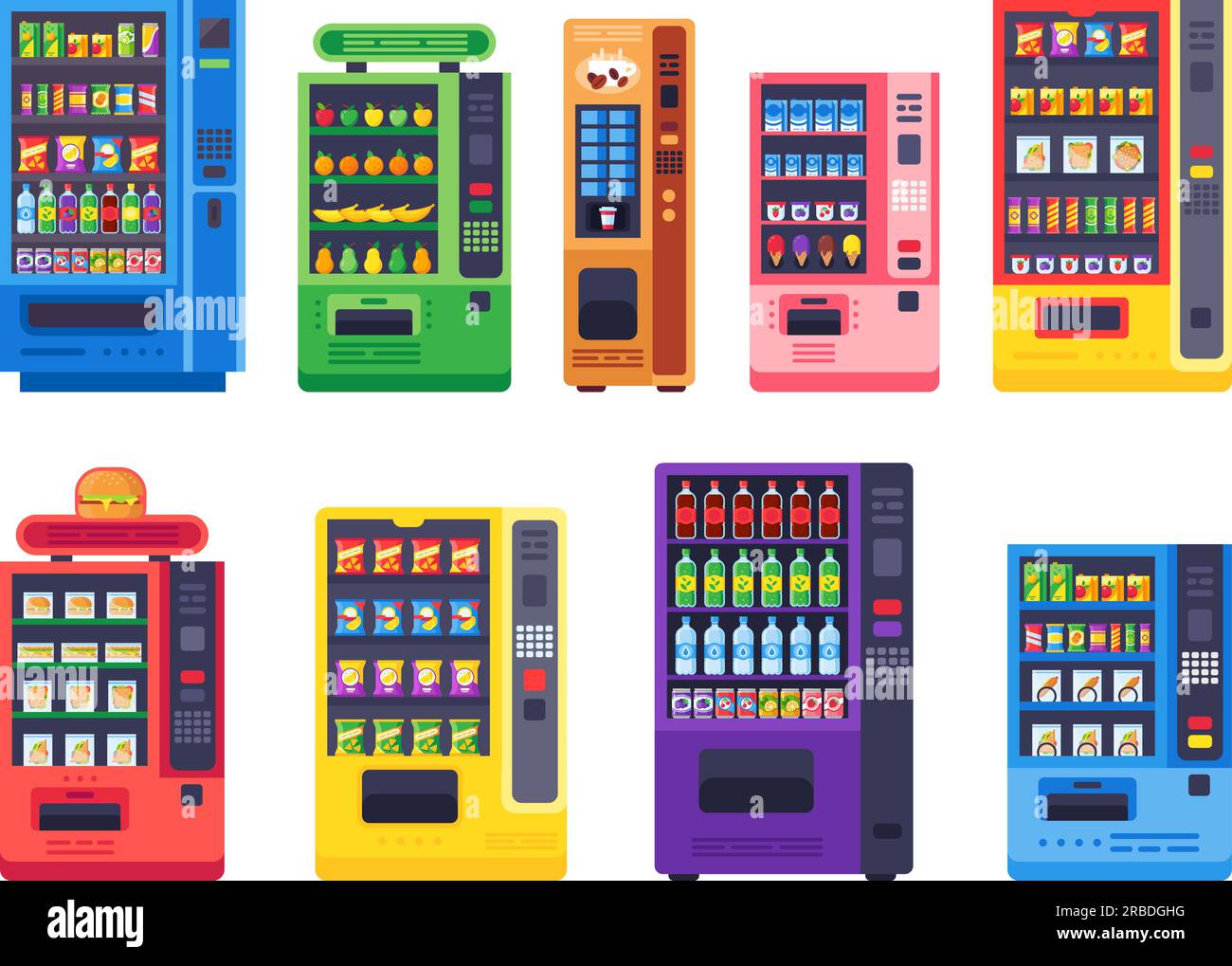 Juice vending machines Stock Vector Images - Alamy