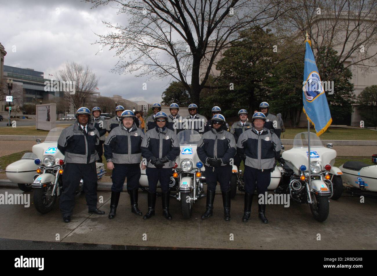 Washington, D.C. Metropolitan Police motorcycle unit, on hand for ...