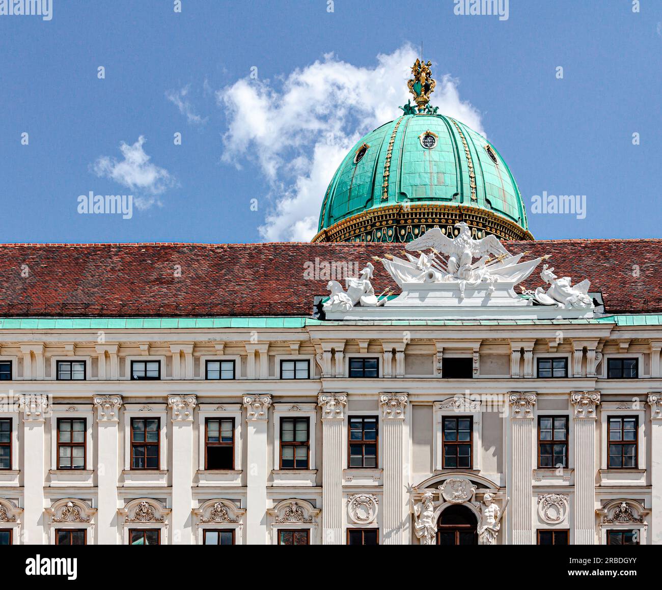 Vienna Hofburg dome and facade Stock Photo - Alamy