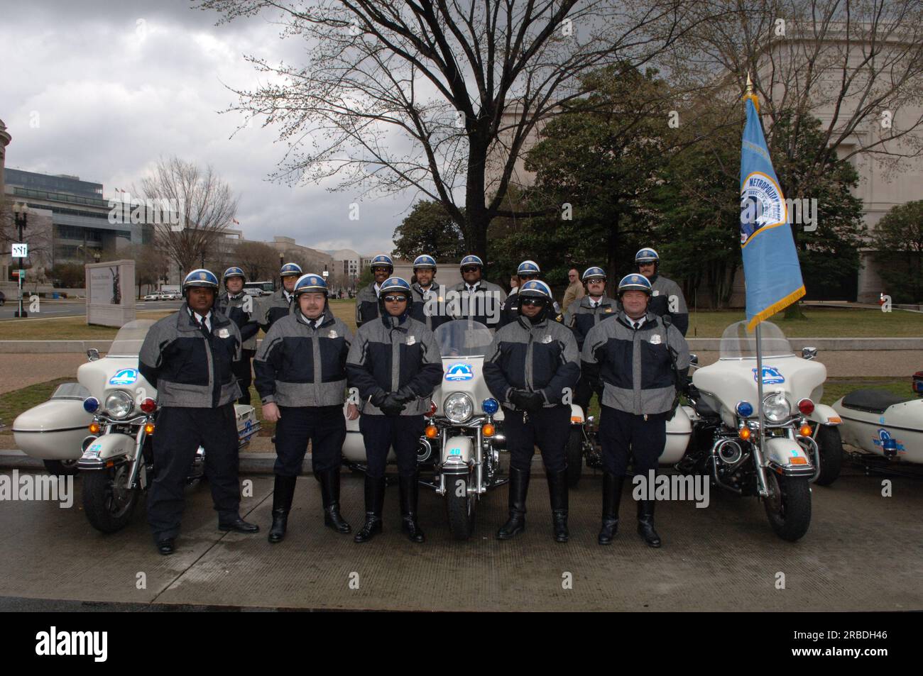 Washington, D.C. Metropolitan Police motorcycle unit, on hand for ...