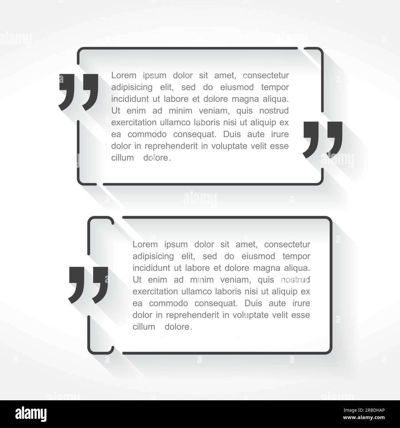 Frames With Quotes For Your Text Vector Eps10 Illustration Stock
