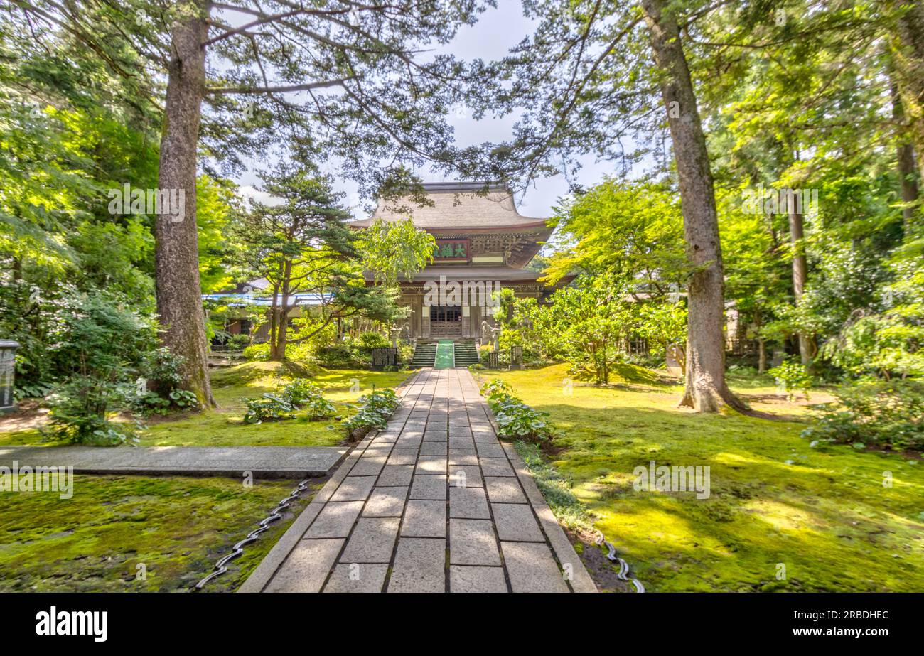 Temple buildings at Daijouji, a 700-year old Soto zen buddhist temple ...