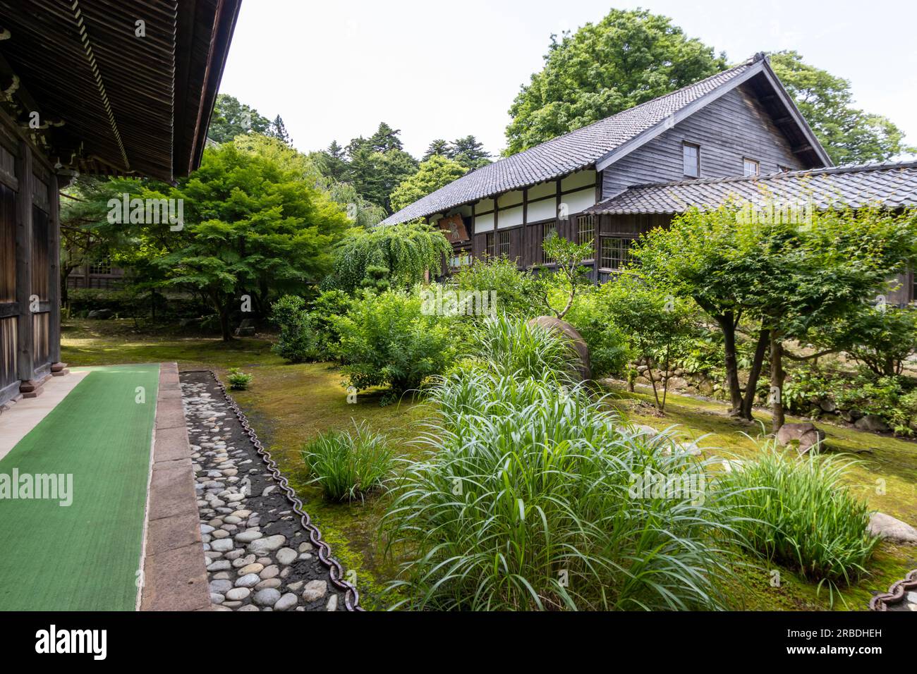 Temple buildings at Daijouji, a 700-year old Soto zen buddhist temple ...