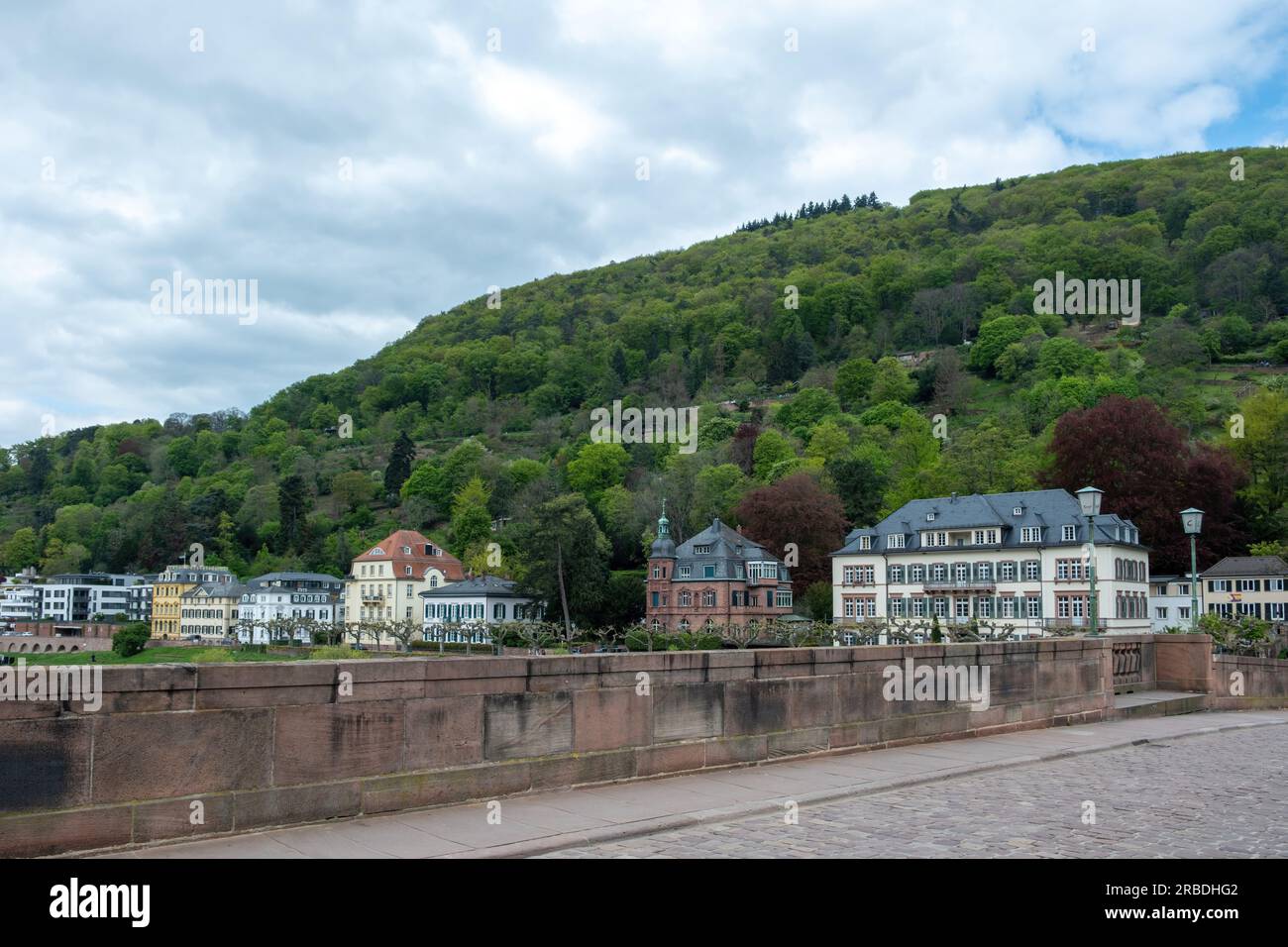 Germany, Philosopher Walk in Heidelberg city or Philosophenweg ...