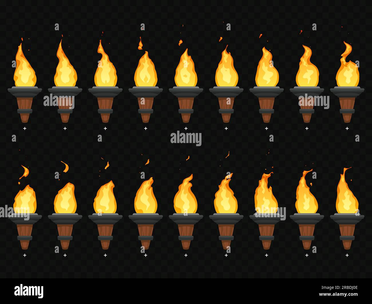 Torches fire flames Stock Vector Images - Alamy