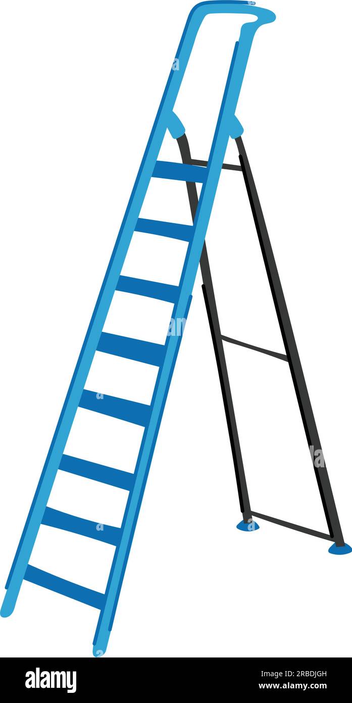 metal step ladder cartoon vector illustration Stock Vector Image & Art ...