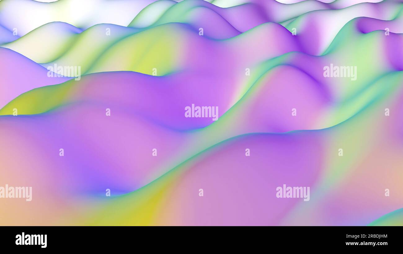 Color Wave intro 3d render Stock Photo - Alamy