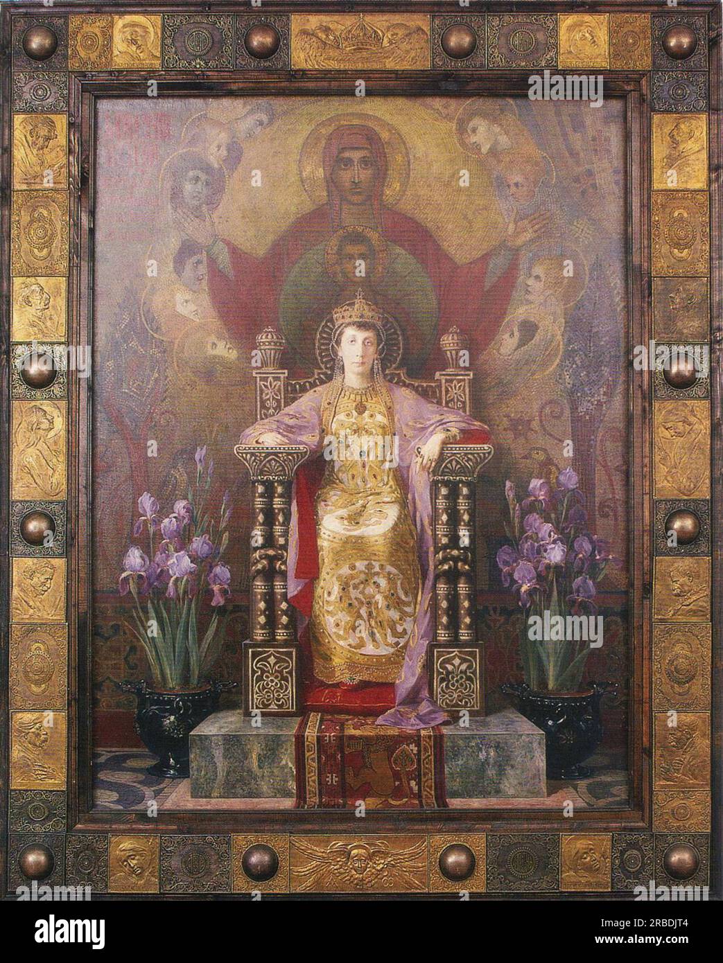 Portrait of Princess Maria Louisa 1900; Bulgaria by Ivan Mrkviсka Stock ...