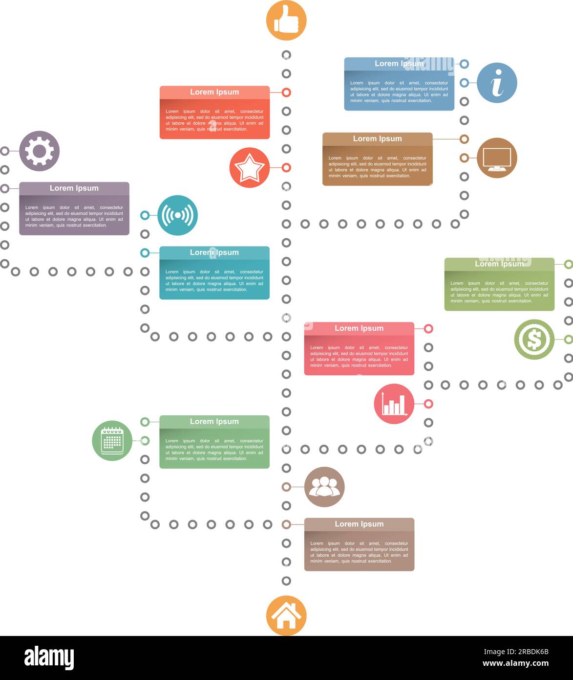 Tree diagram template, vector eps10 illustration Stock Vector Image ...