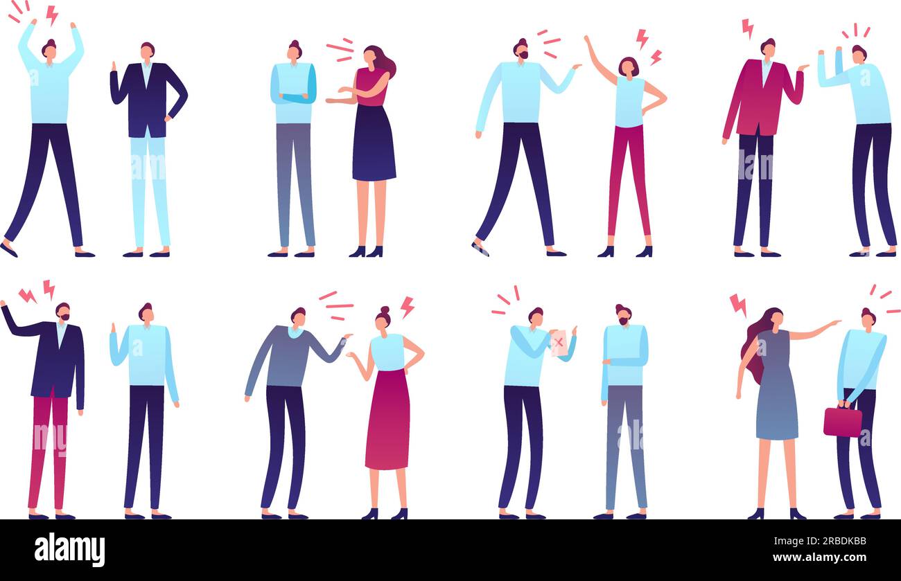 Angry women quarrel Stock Vector Images - Alamy