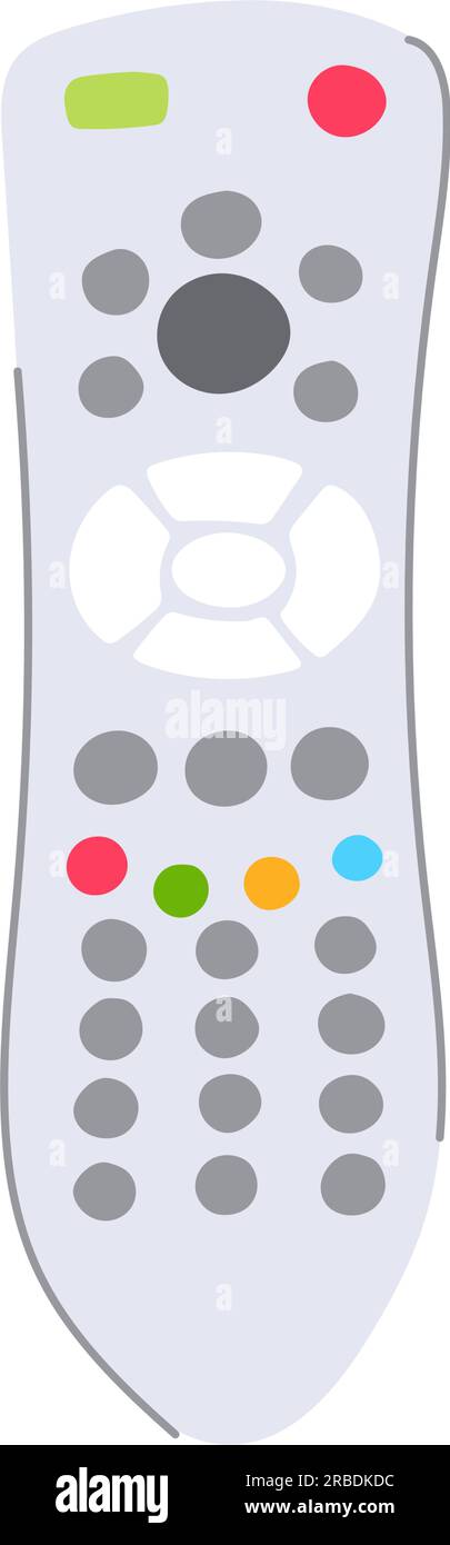 screen tv remote cartoon vector illustration Stock Vector Image & Art ...