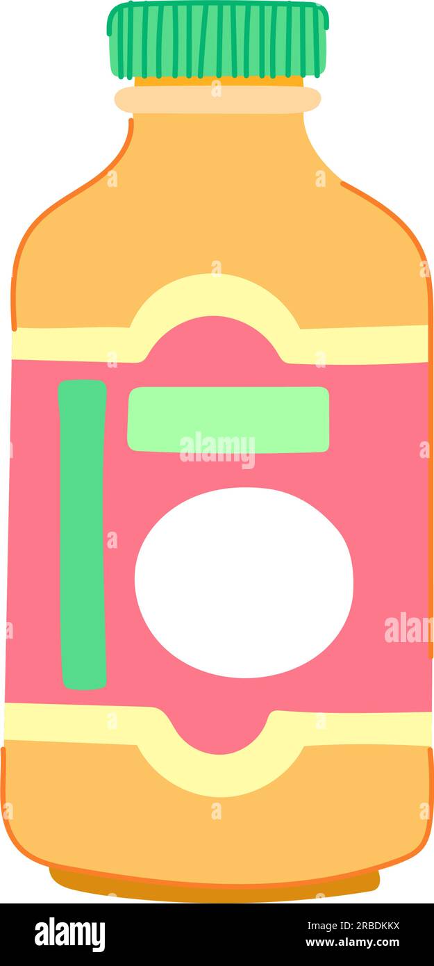 nutrition vitamin capsule cartoon vector illustration Stock Vector ...