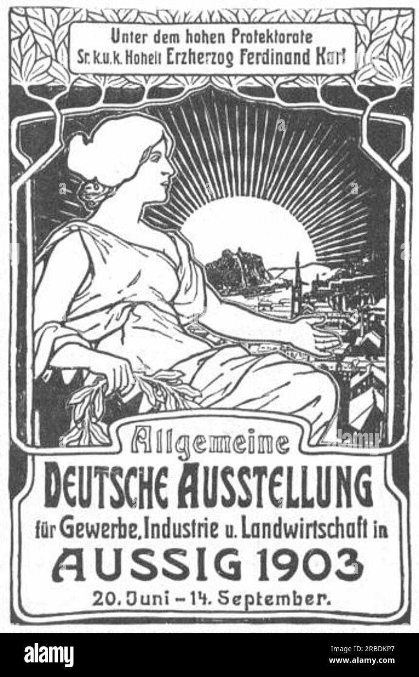 General German poster exhibition for trade, industry and agriculture ...