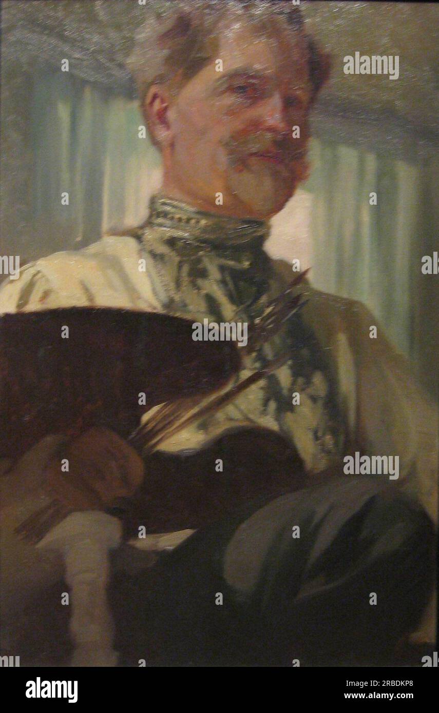 Portrait of alphonse mucha hi-res stock photography and images - Alamy