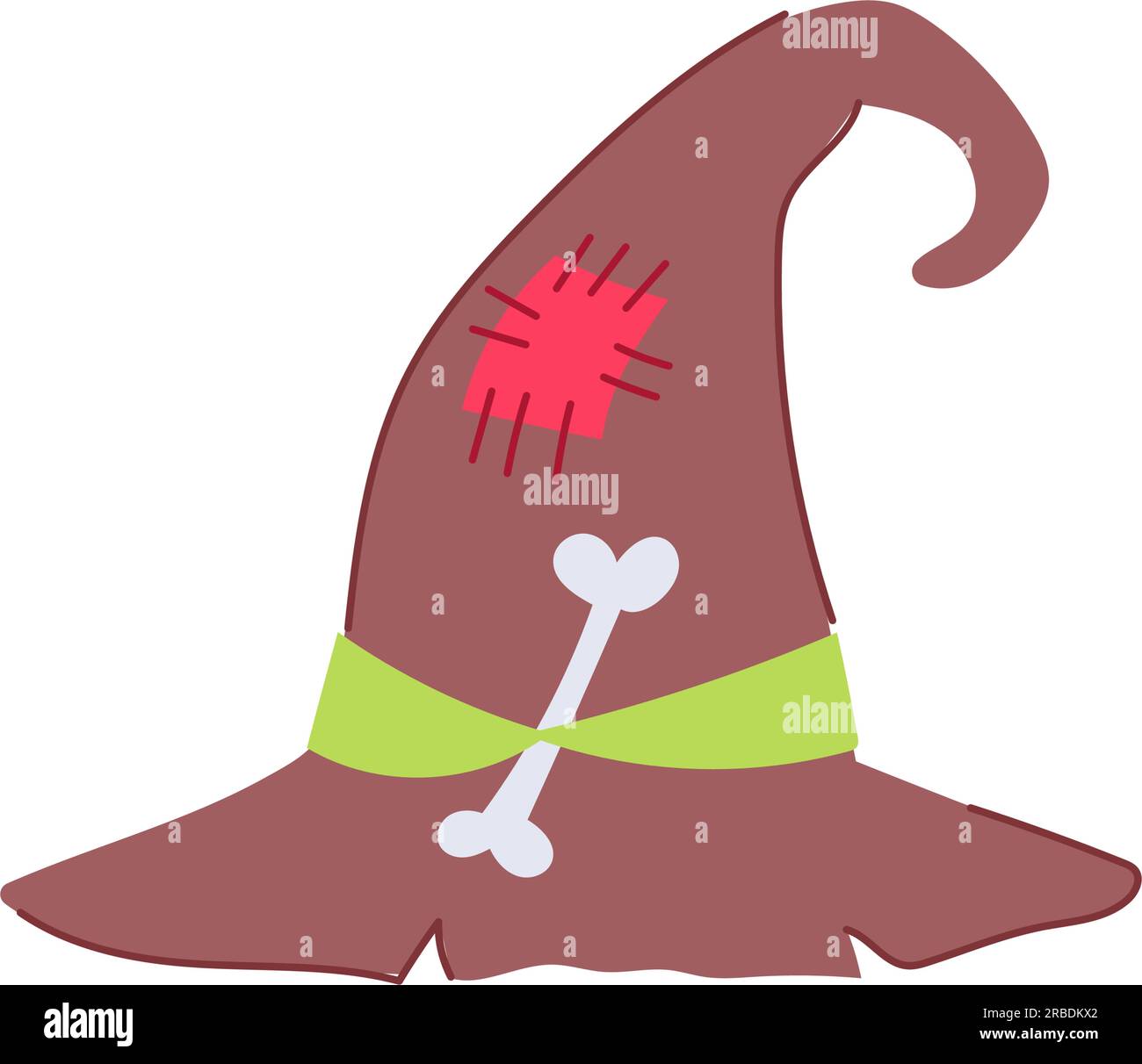 magic wizard hat cartoon vector illustration Stock Vector Image & Art ...