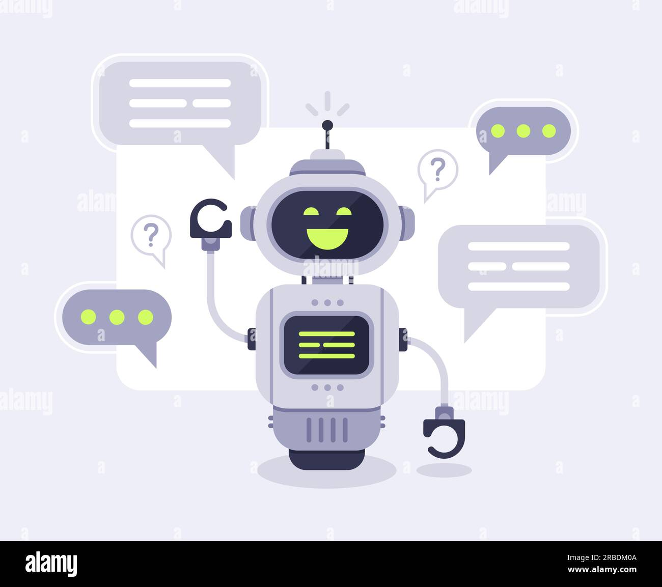 Talking robots Stock Vector Images - Alamy