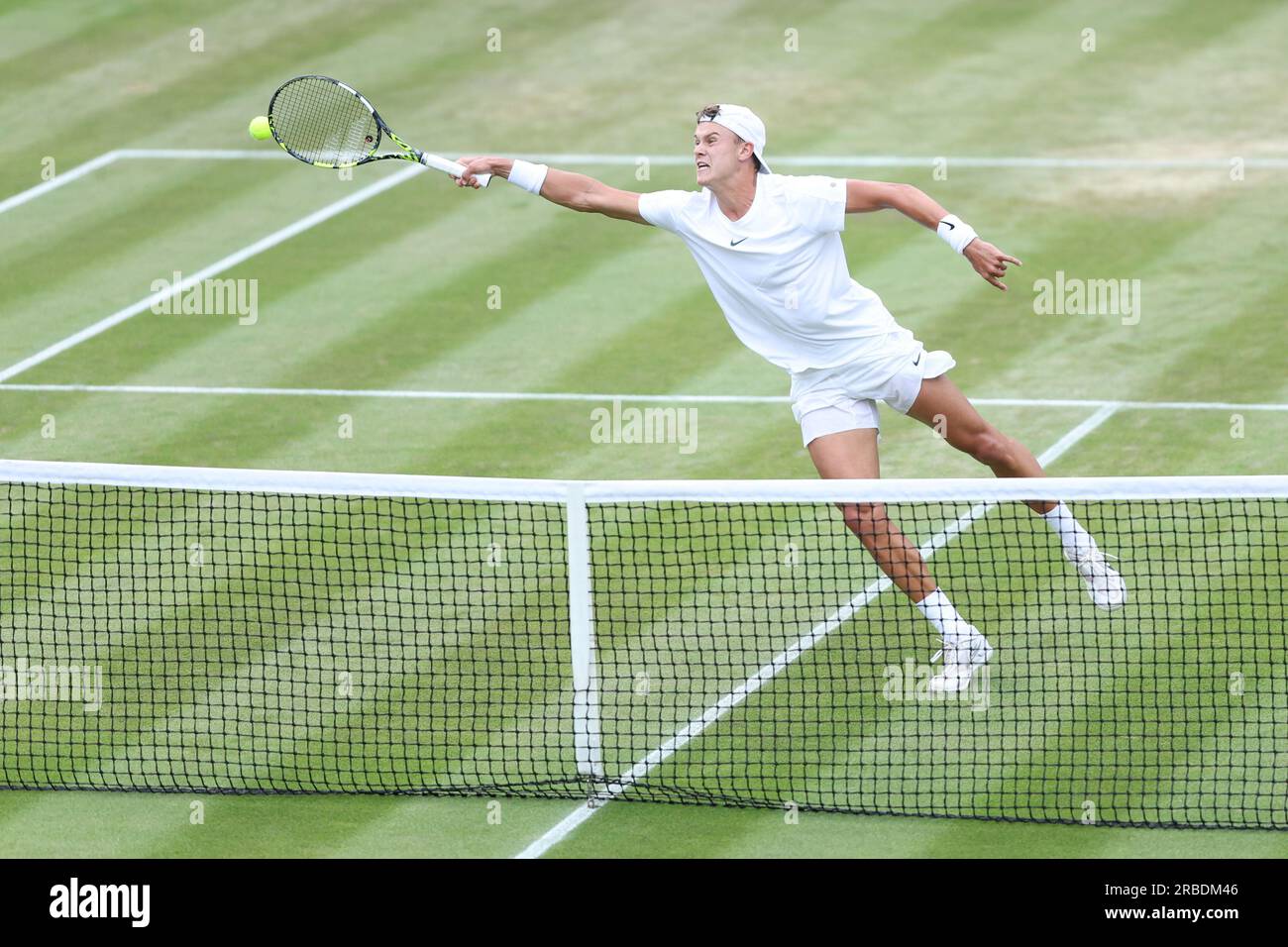 Holger Rune during the 2023 Wimbledon Championships on July 8, 2023 at ...