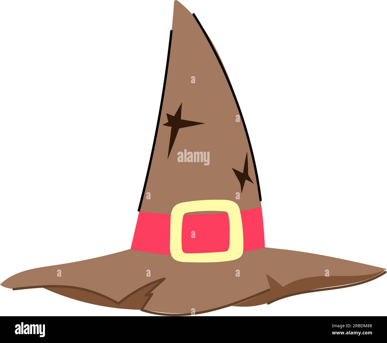 magician wizard hat cartoon vector illustration Stock Vector Image ...