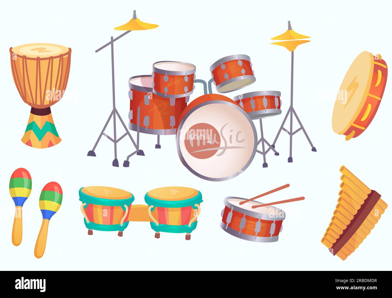 Playing snare drums Stock Vector Images - Alamy