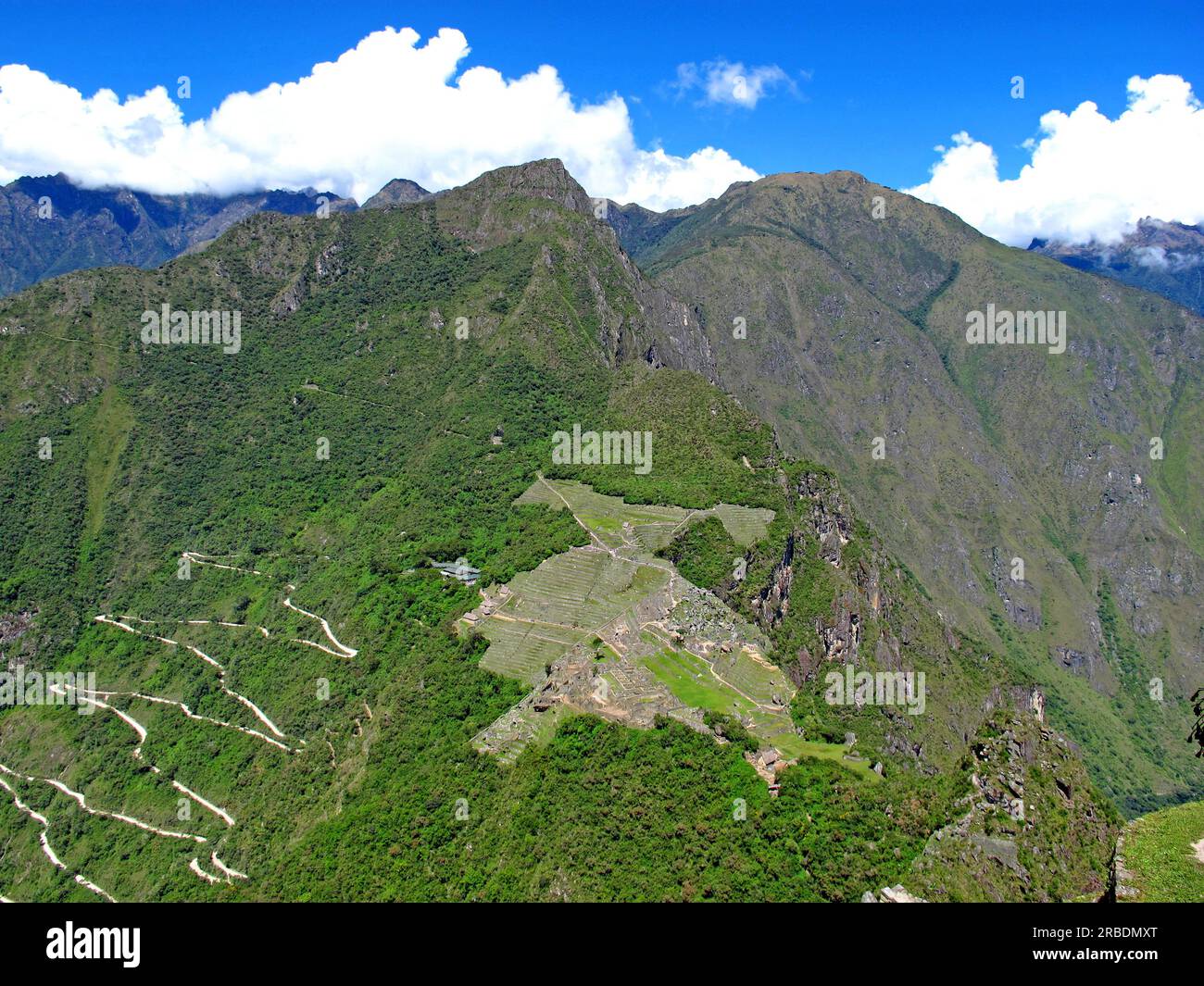 Machu Picchu is capital of the Inca Empire in the Andes mountains, Peru ...