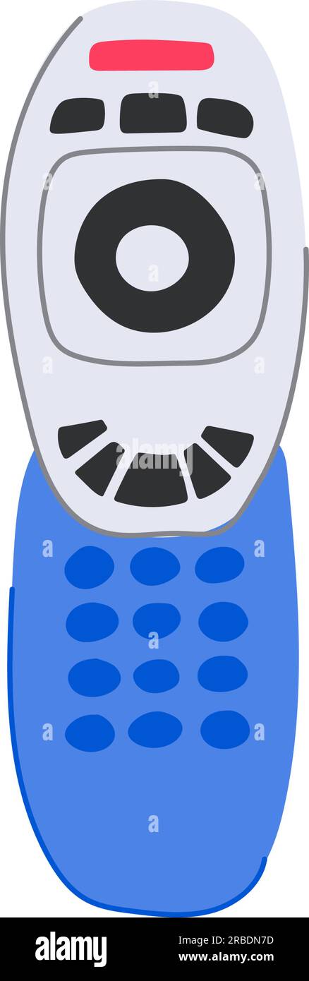 control tv remote cartoon vector illustration Stock Vector Image & Art ...