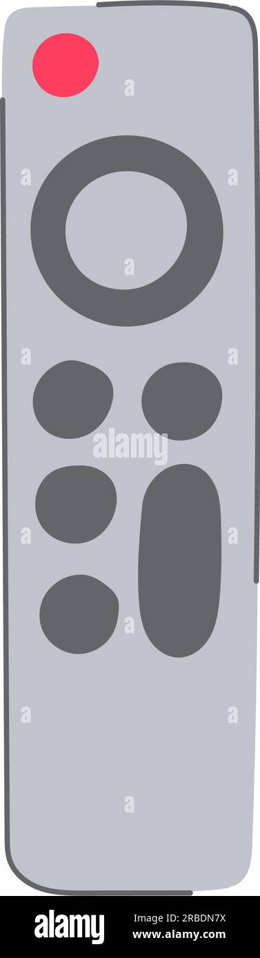 movie tv remote cartoon vector illustration Stock Vector Image & Art ...