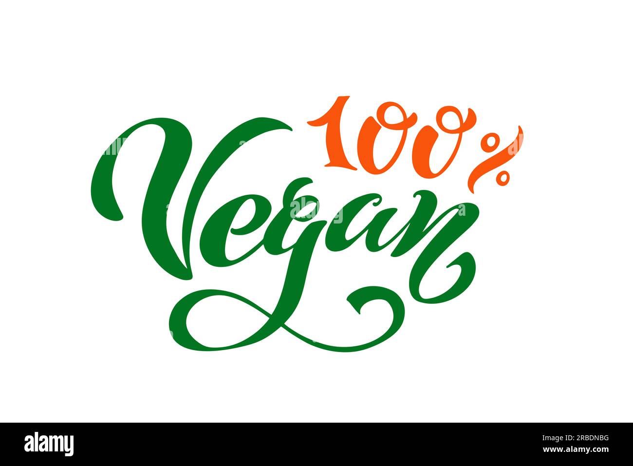 Vegan. Vector Lettering. Handwritten lettering for restaurant, cafe ...