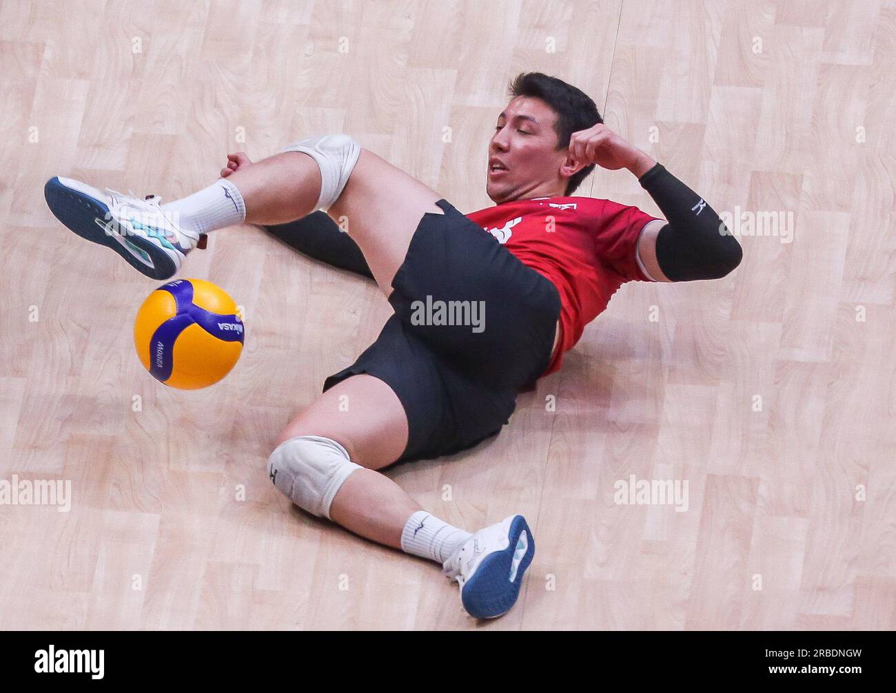Pasay City, Philippines. 9th July, 2023. Justin Lui of Canada competes ...