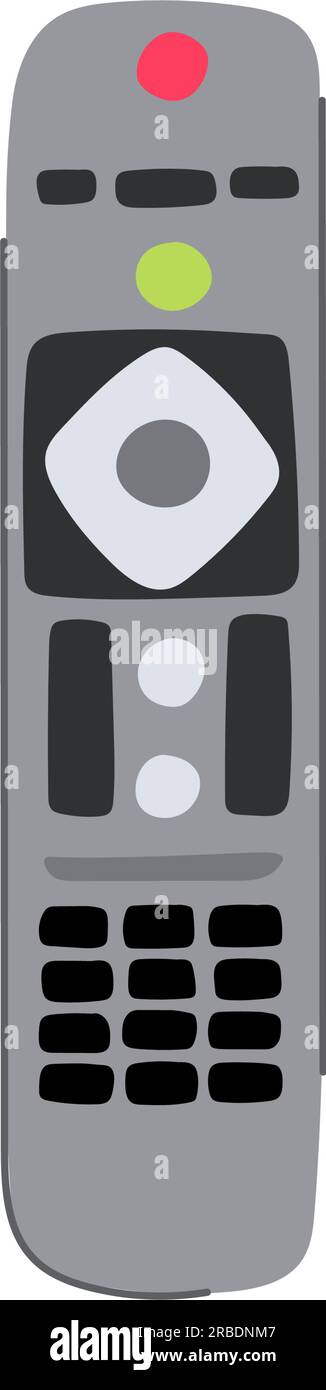 video tv remote cartoon vector illustration Stock Vector Image & Art ...