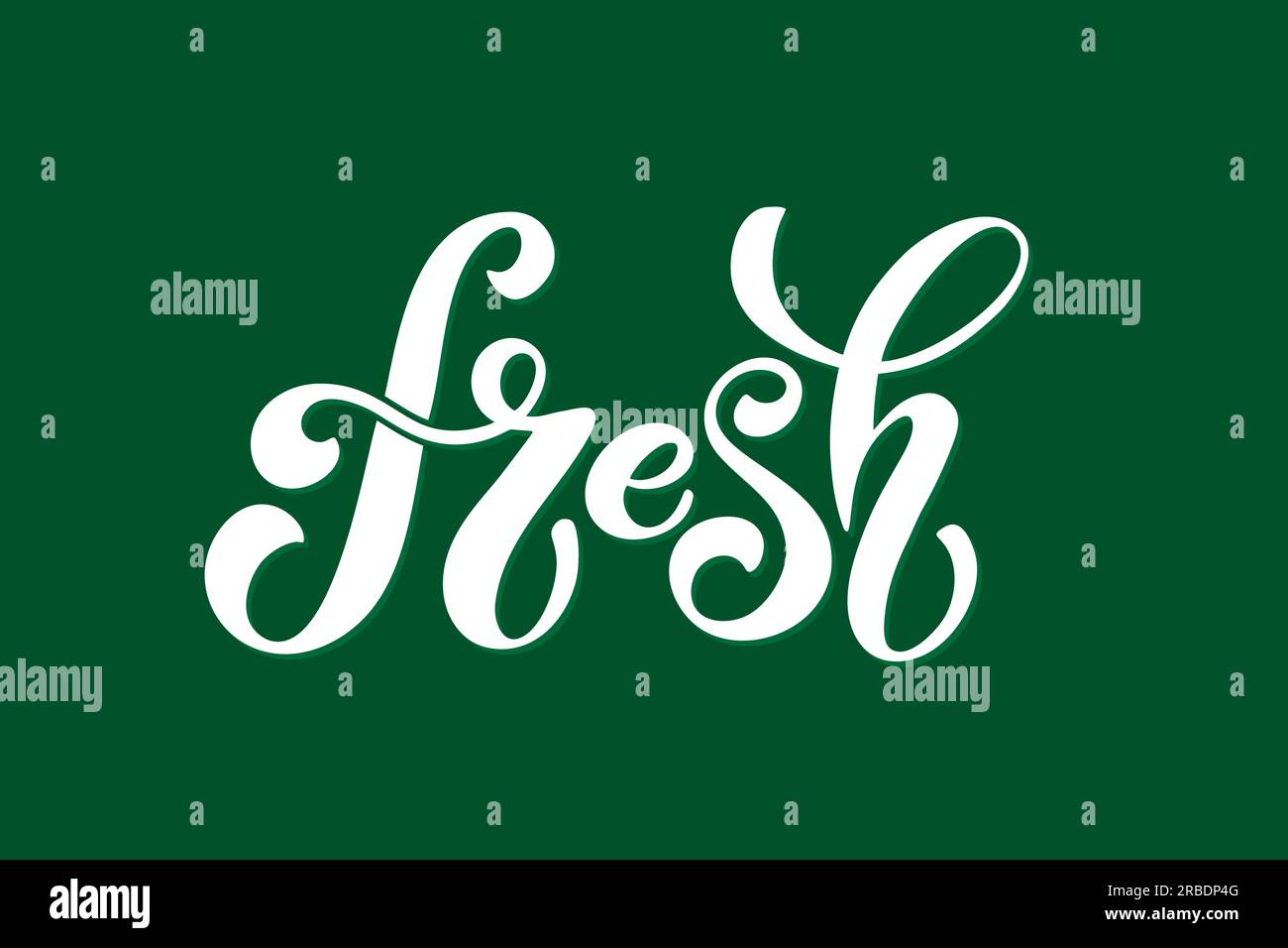 Fresh Vector Lettering. Handwritten lettering for restaurant, cafe menu ...