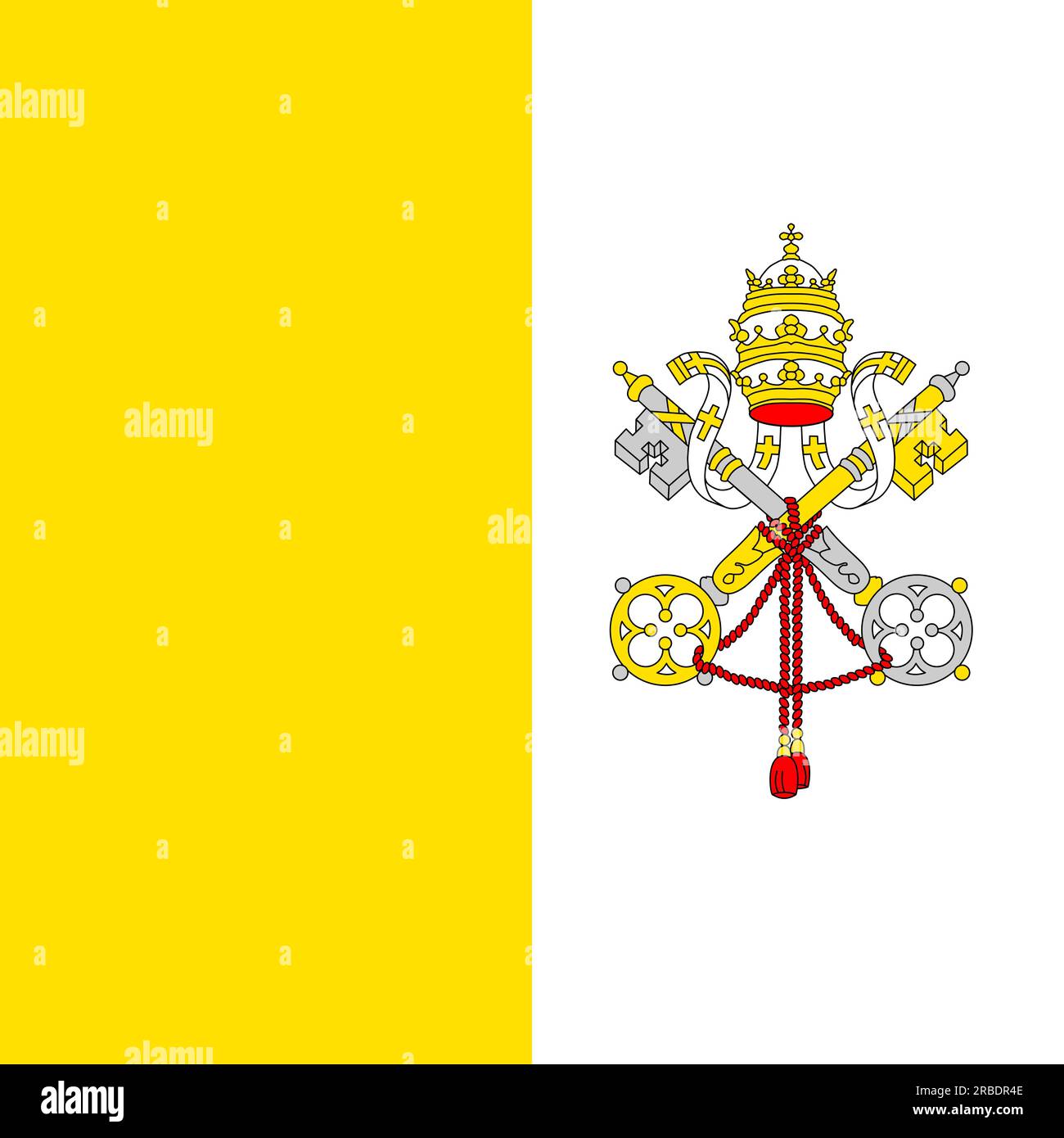 The official current flag of the Vatican City State . State flag of the ...