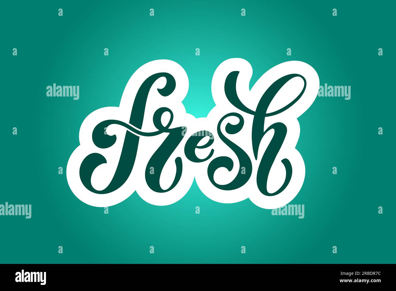 Fresh Vector Lettering. Handwritten lettering for restaurant, cafe menu ...