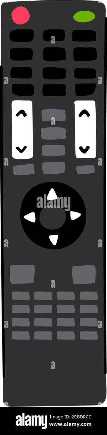 entertainment tv remote cartoon vector illustration Stock Vector Image ...