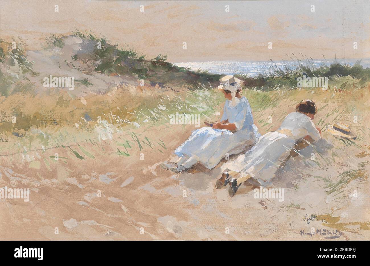 Game on Sylt by Hugo Mühlig Stock Photo - Alamy