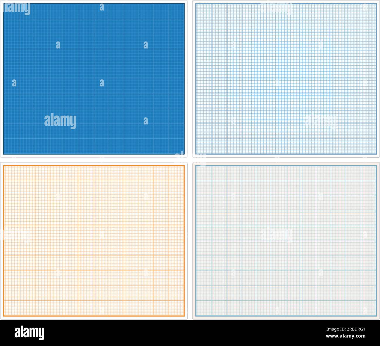 Horizontal graph papers set, vector eps10 illustration Stock Vector ...