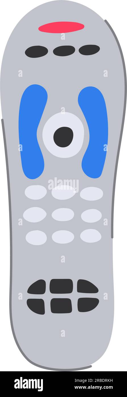 technology tv remote cartoon vector illustration Stock Vector Image ...