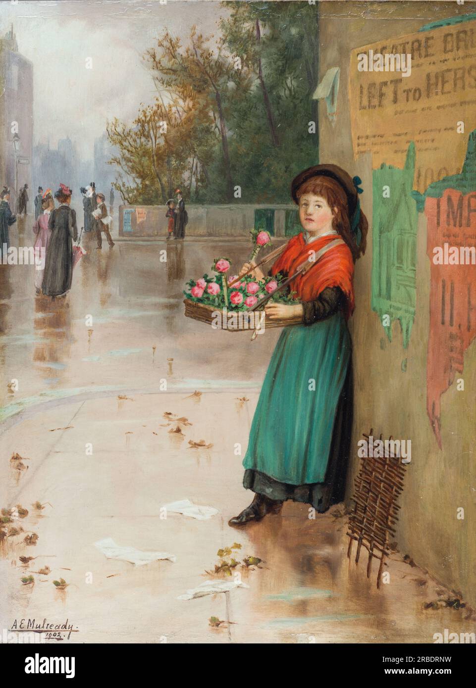 Selling out 1903 by Augustus Edwin Mulready Stock Photo - Alamy