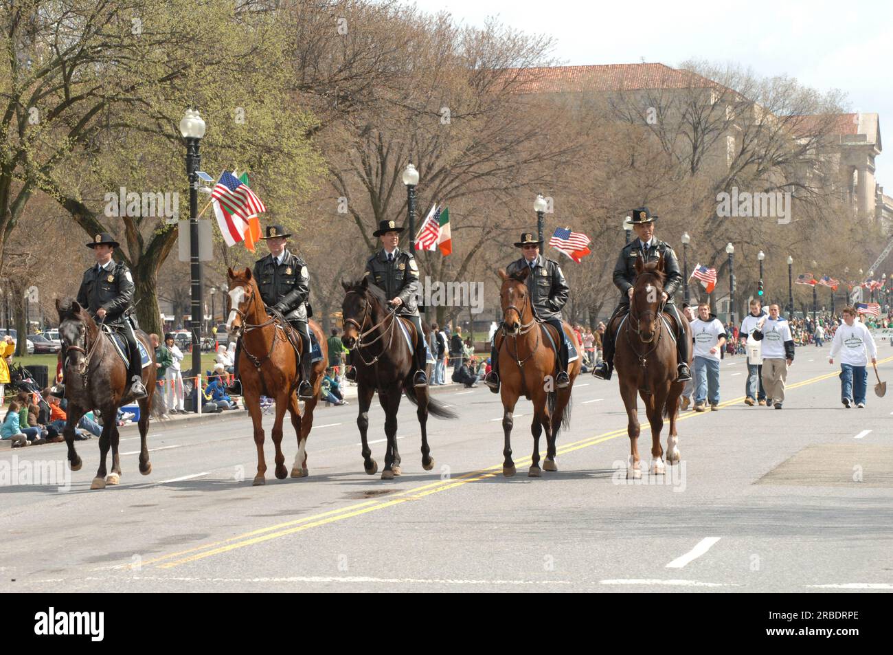 U.S. Park Police horse mounted patrol unit, on hand for annual St ...