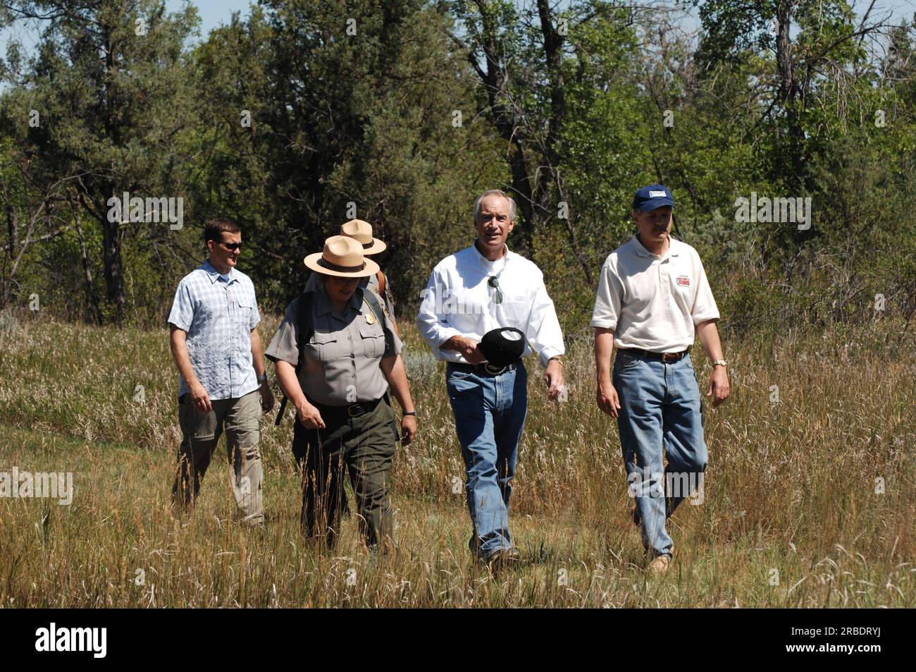 Visit of Secretary Dirk Kempthorne and aides to Theodore Roosevelt ...