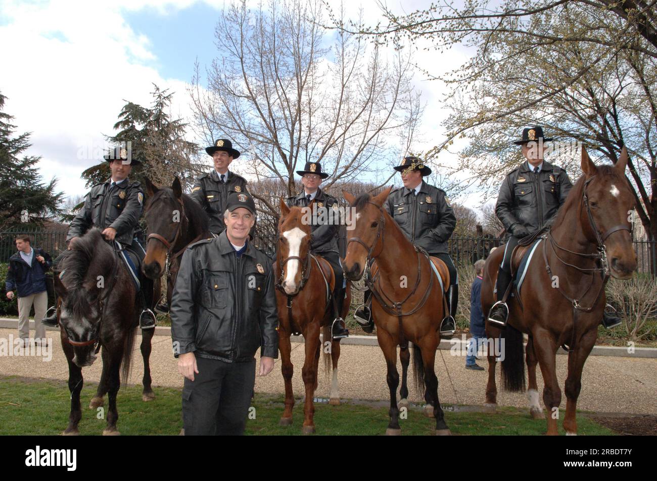 U.S. Park Police horse mounted patrol unit, on hand for annual St ...