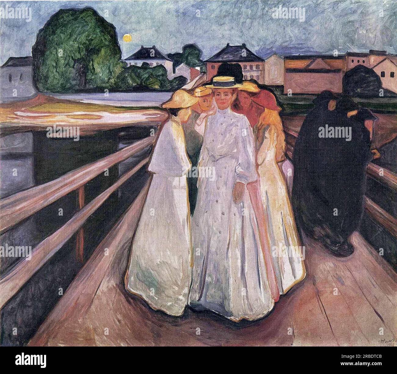 The Ladies on the Bridge 1903 by Edvard Munch Stock Photo - Alamy