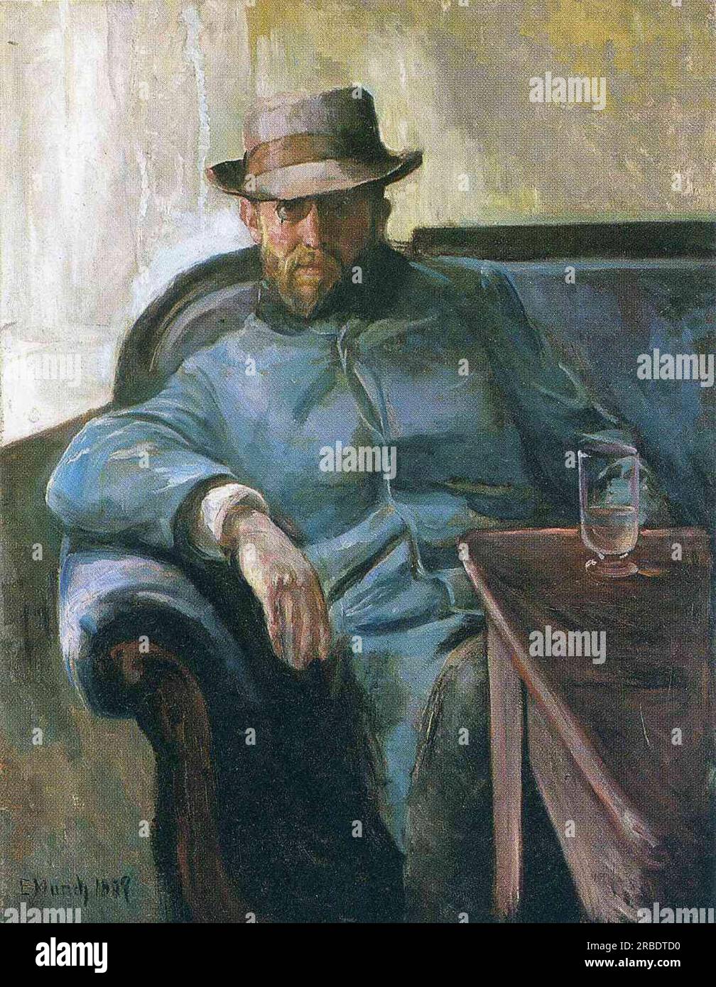Writer Hans Jaeger 1889 by Edvard Munch Stock Photo - Alamy