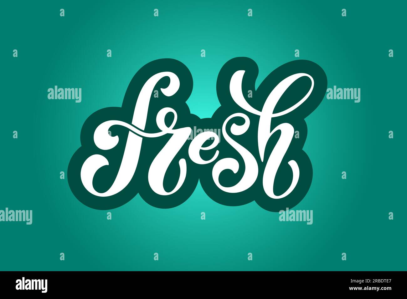 Fresh Vector Lettering. Handwritten lettering for restaurant, cafe menu ...