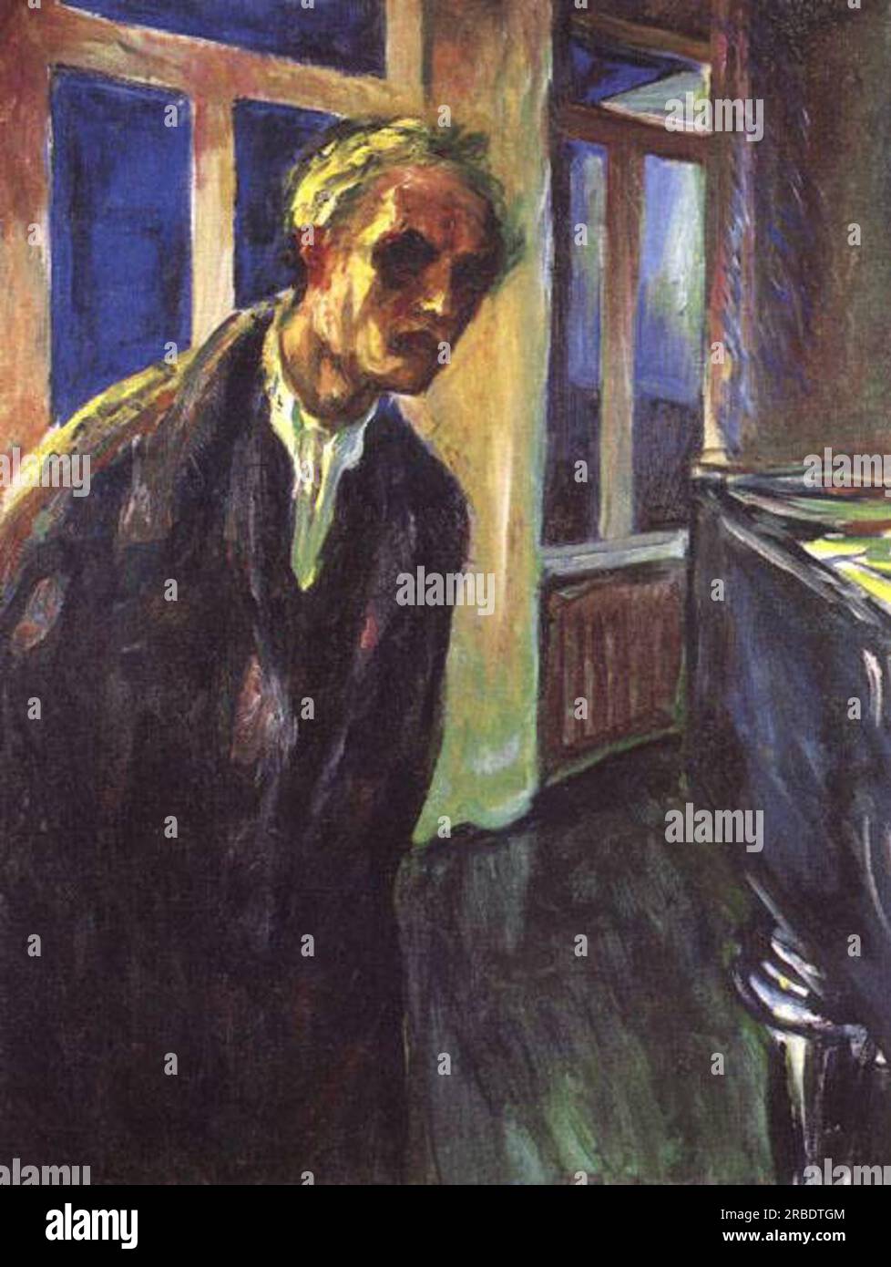 Self-portrait. The night wanderer 1924 by Edvard Munch Stock Photo - Alamy