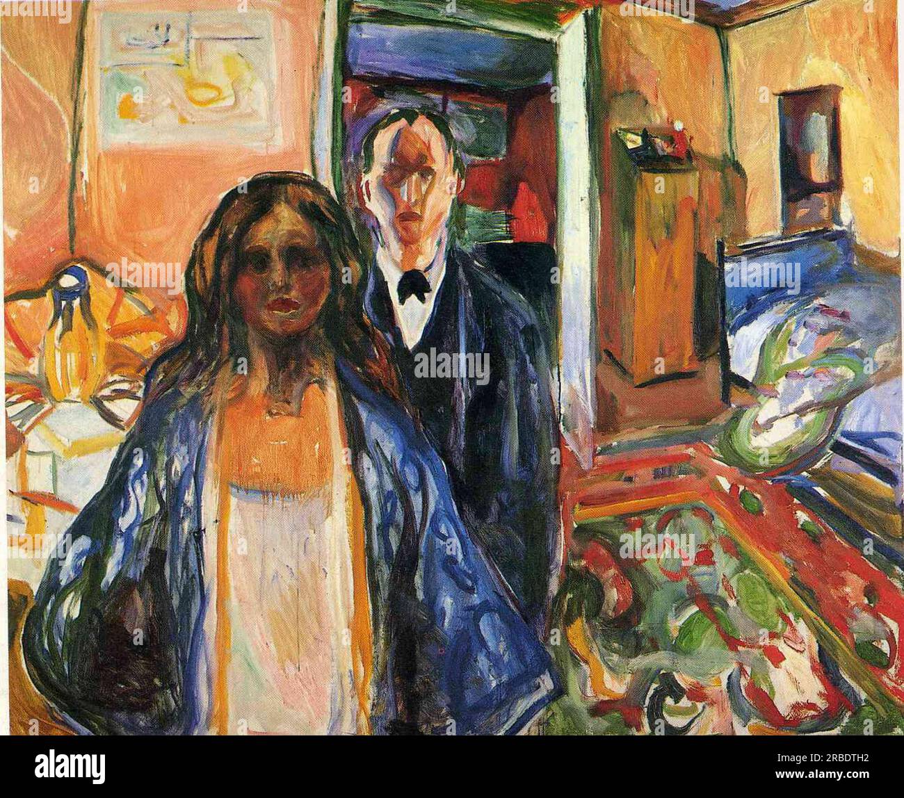 The Artist and His Model 1921 by Edvard Munch Stock Photo - Alamy