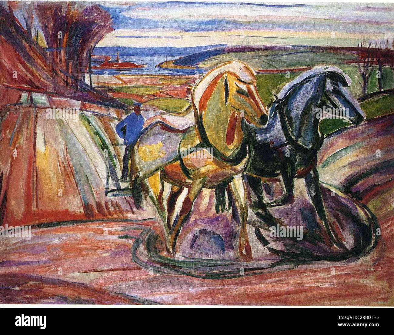 Spring Plowing 1916 by Edvard Munch Stock Photo - Alamy