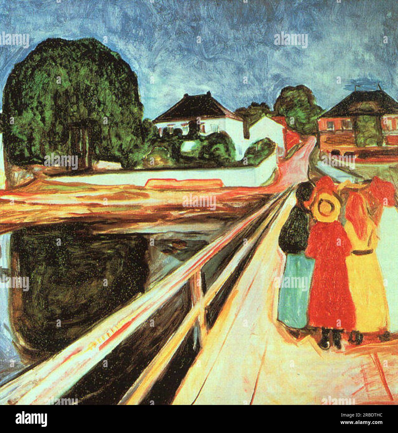 Girls on the bridge edvard munch hi-res stock photography and images ...