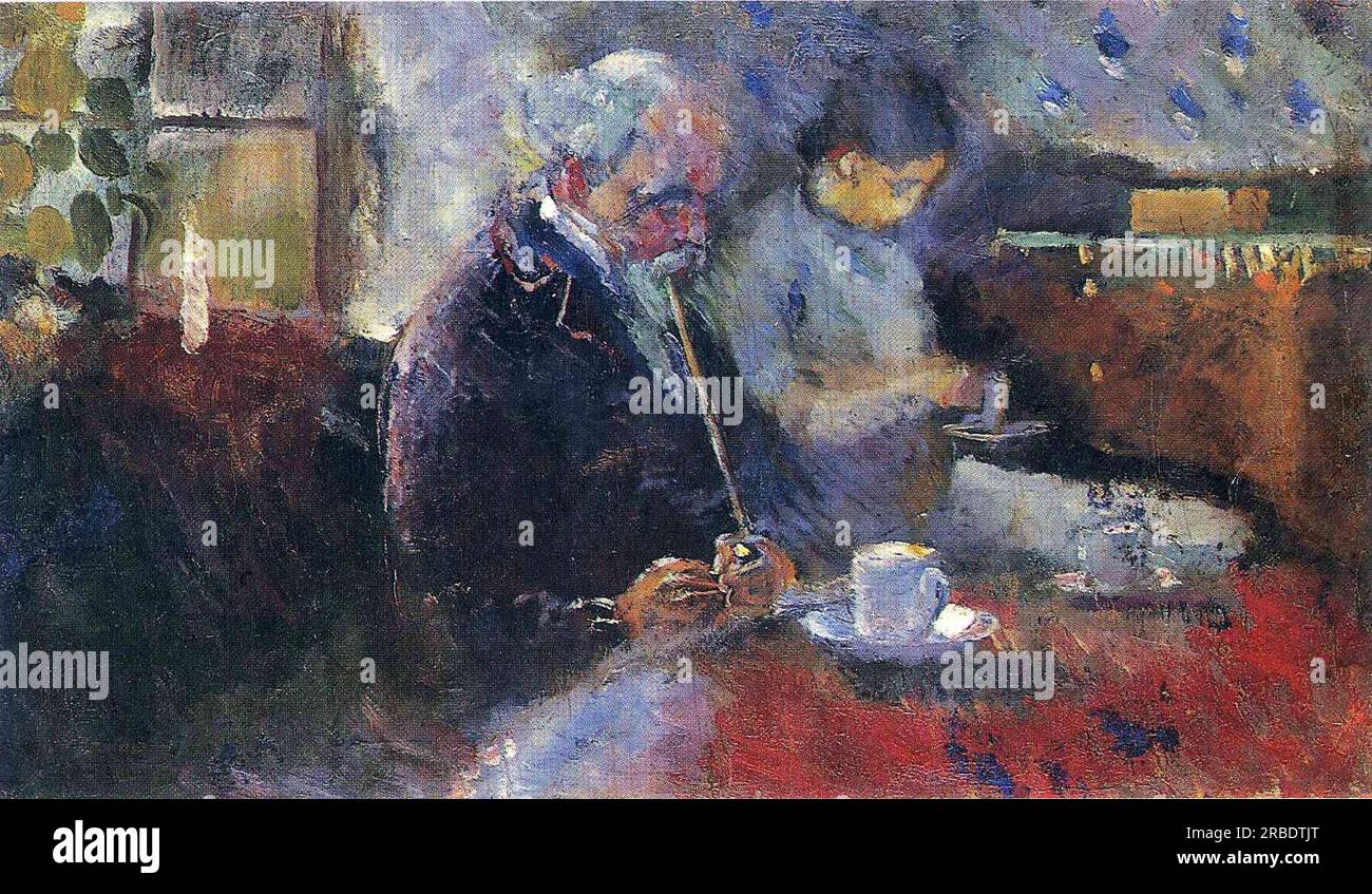 At the Coffee Table 1883 by Edvard Munch Stock Photo - Alamy