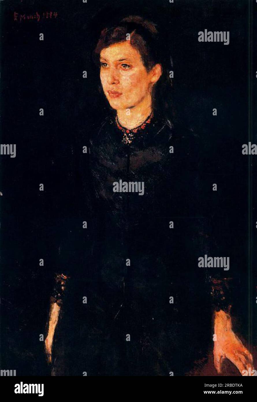 Sister Inger 1884 by Edvard Munch Stock Photo - Alamy