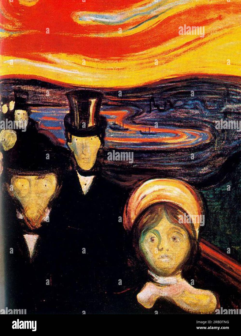 Ansiedad De Edvard Munch Anxiety, 1894 By Edvard Munch